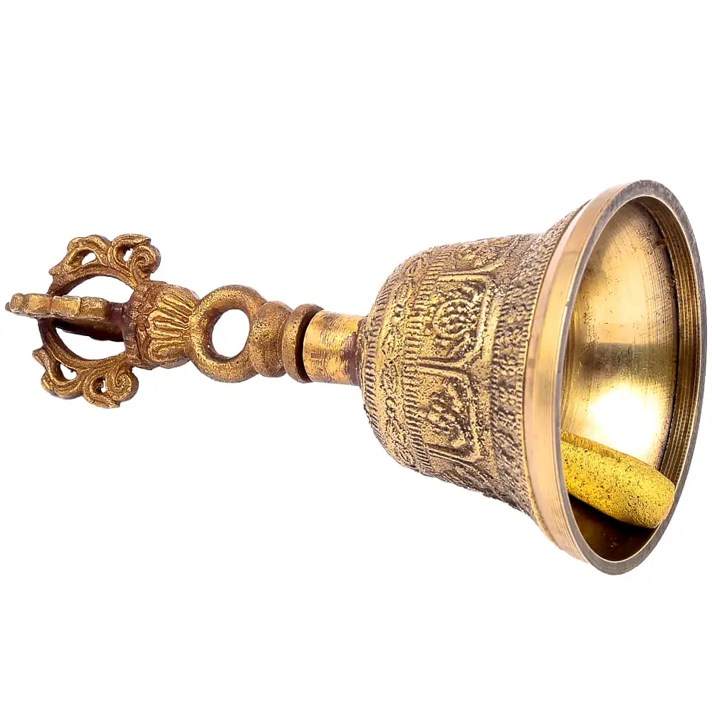 Clopot tibetan, energizare si curatare locuinta, metal gravat | Zodiacool