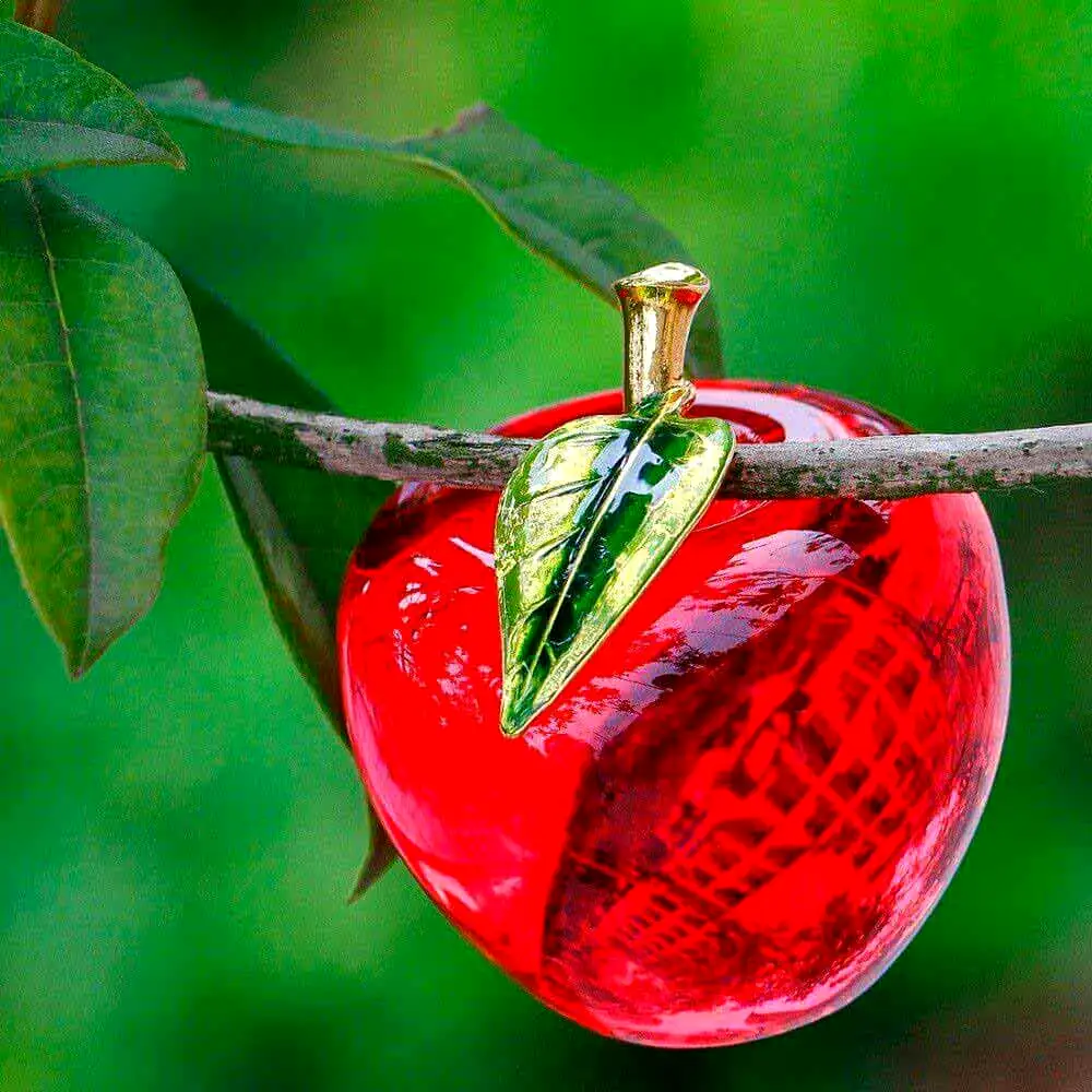 Mar rosu sticla cristal, obiect feng shui impotriva certurilor, amuleta ...