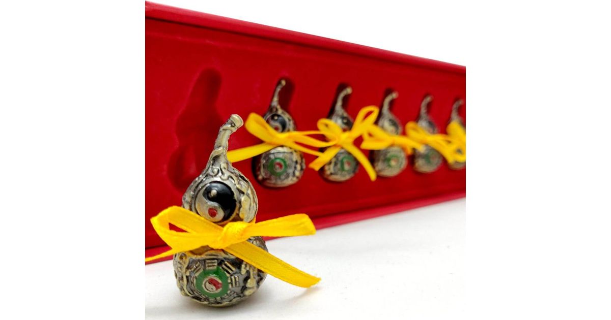 Set amulete sanatate 6 Wu Lou, tartacuta feng shui pentru protectia de ...